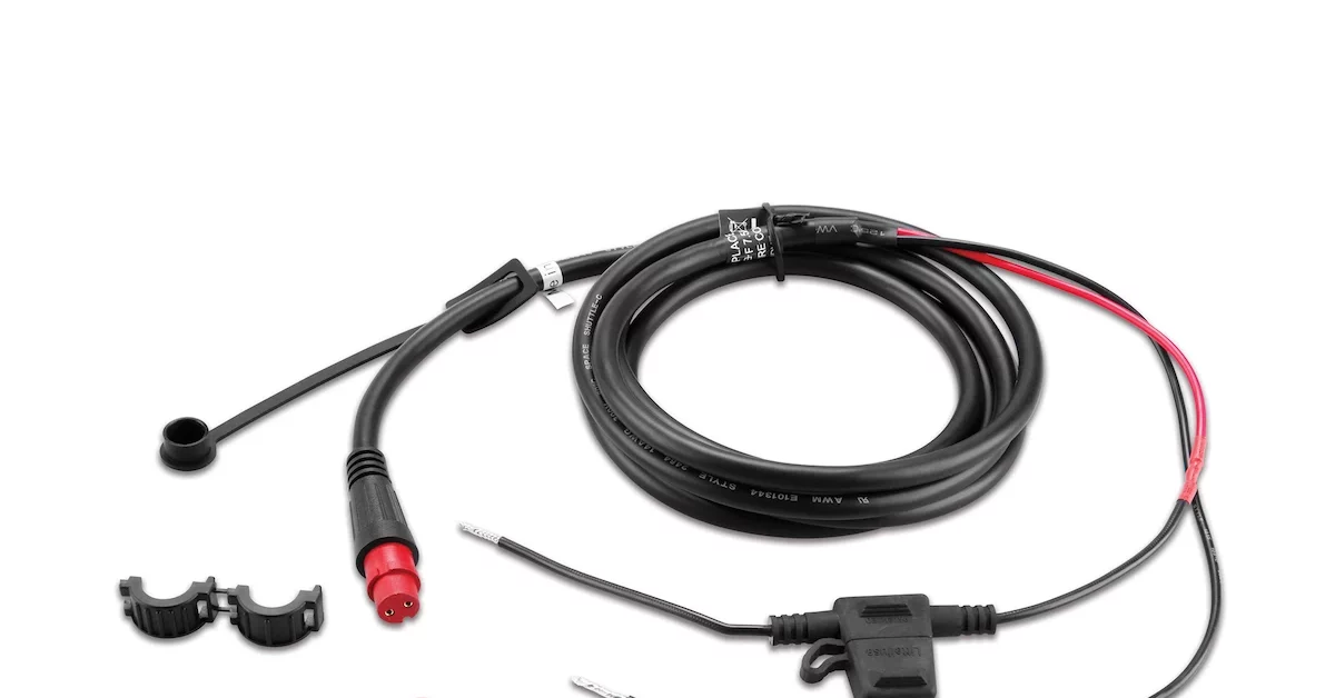 Garmin Threaded Power Cable (010-11425-01) - GPSCentral.ca