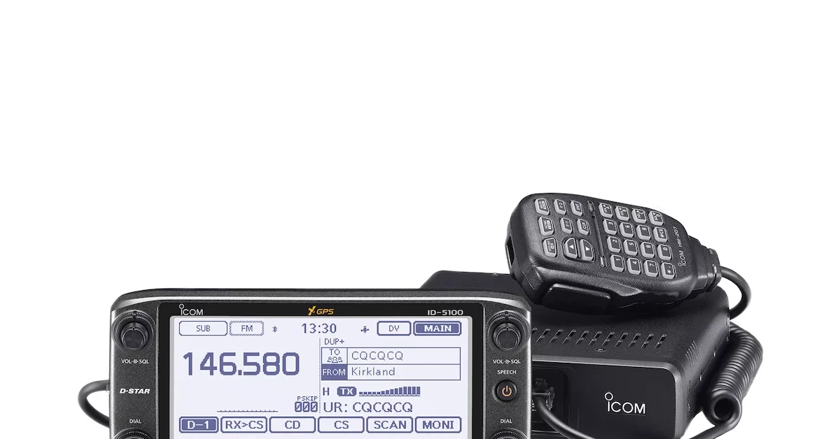 Icom ID-5100A Dual Band Transceiver with Touch Screen