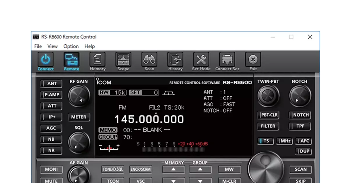 Icom RS-R8600 Remote Control Software - GPSCentral.ca