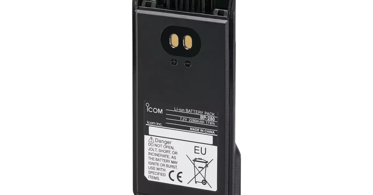 Icom BP-280 Lithium Ion Battery Pack - GPS Central