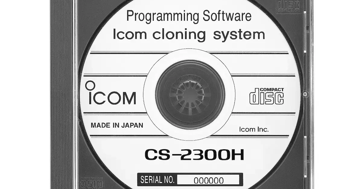 Icom CS-2300H Programming/Cloning Software - GPS Central