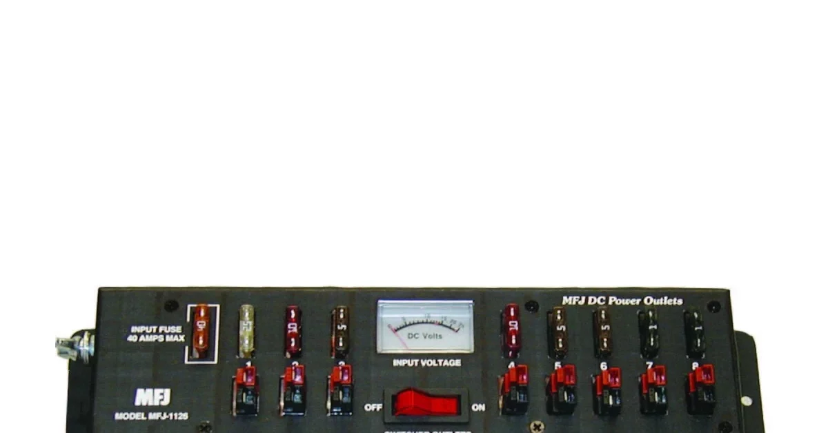MFJ-1126 DC Power Strip - GPS Central MFJ-1126 DC Power Strip - GPS Central