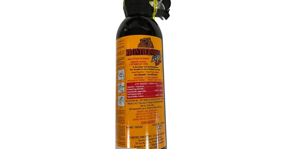 Frontiersman Xtra Bear Spray - 325g, Bear Repellent - GPSCentral.ca