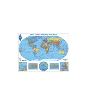 Amateur Radio Books | ARRL Amateur Radio Map of the World (8804 ...