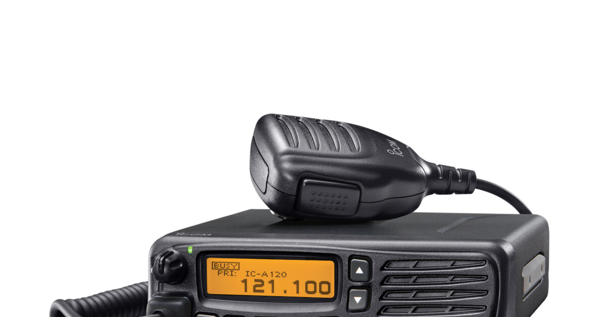 Icom IC-A120 VHF Air Band Mobile Radio – GPSCentral.ca – GPS Central