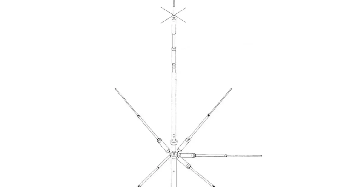 Diamond Antenna: CP5H Five-Band Trap Vertical Antenna - GPS Central