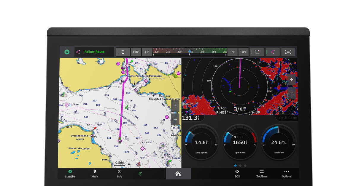 Garmin GPSMAP 8616xsv 16" Chartplotter (010-02093-51) at GPSCentral.ca