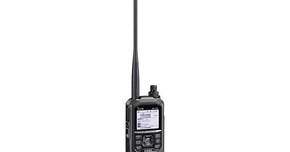 Icom ID-50A VHF/UHF Dual Band Digital Transceiver - GPS Central