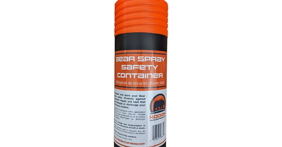 Kodiak Bear Spray Safety Container with Foam - GPS Central