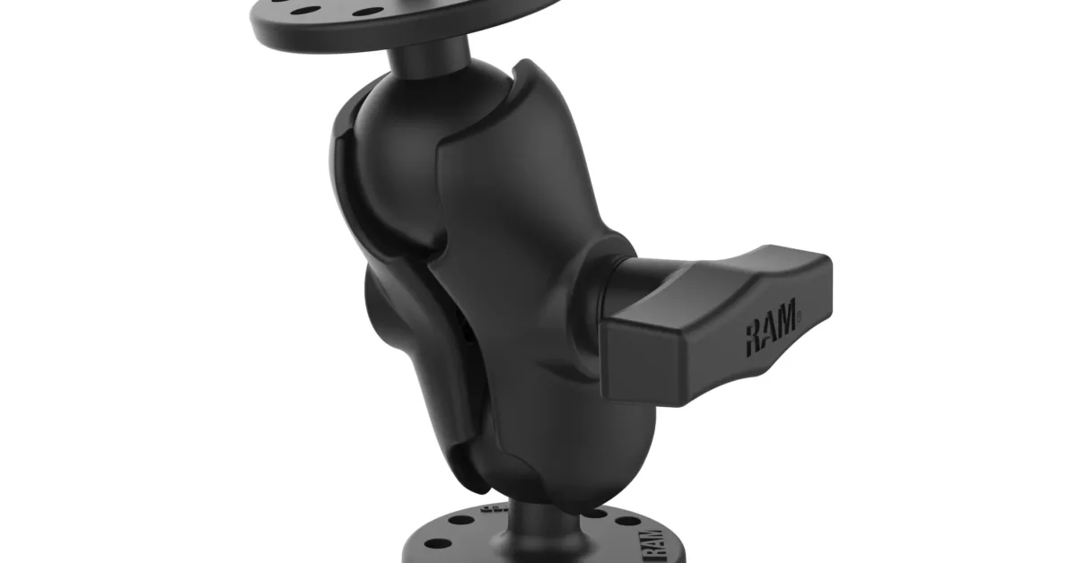 Double Socket Arm RAM-101 Marine Double Arm Mount - 2 Pin Lock Ball ...