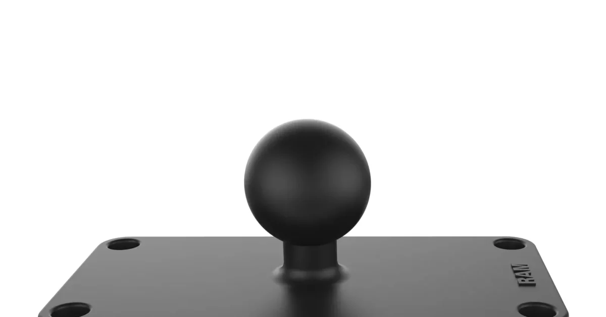 RAM-B-202U-24: RAM Ball Base with 1.5" x 3.5" 4-Hole Pattern - B Size ...