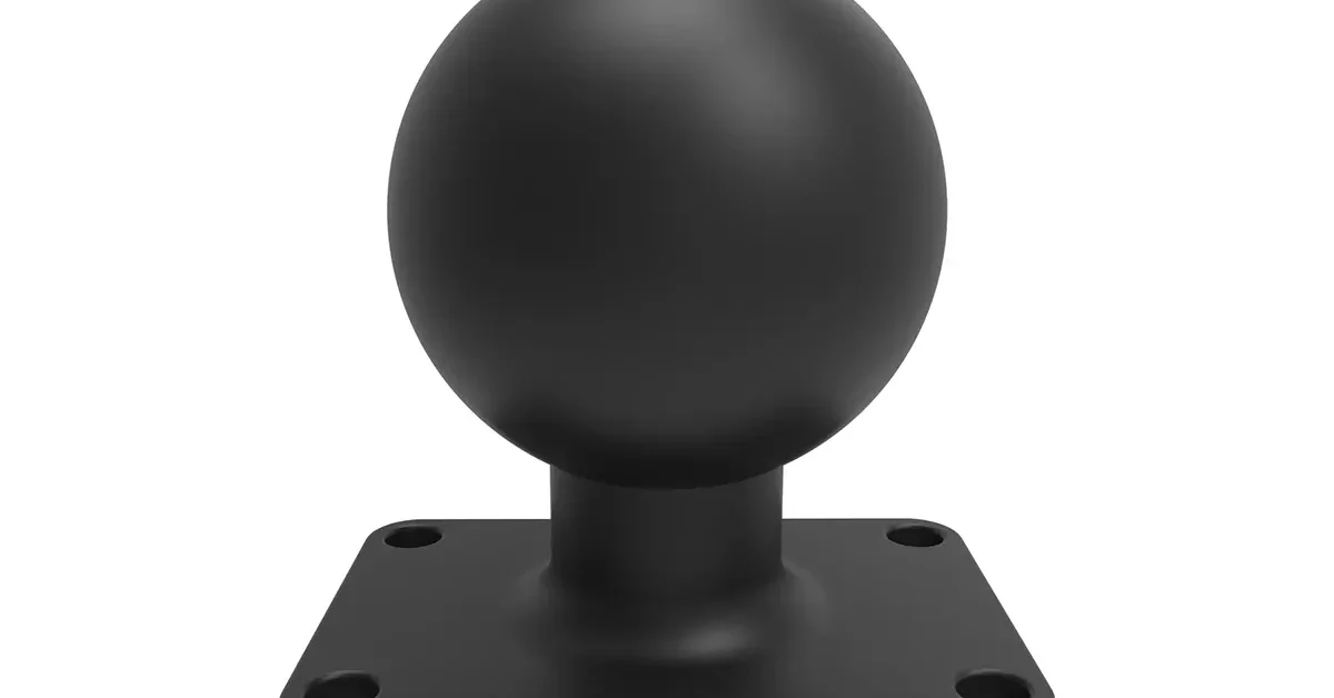 RAM-D-202U-23: RAM Ball Base with 1.5" x 2.5" 4-Hole Pattern - D Size ...