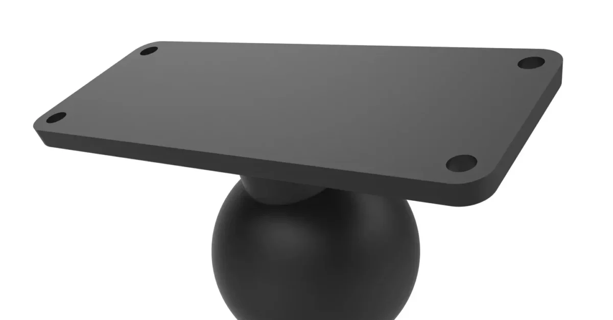 RAM-D-202U-25: RAM Ball Base with 1.5" x 4.5" 4-Hole Pattern - D Size ...