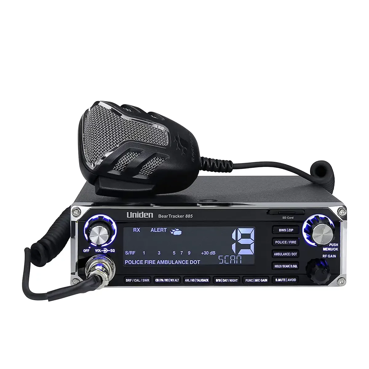 Uniden BearTracker 885 Hybrid CB Radio/Digital Scanner (BC885)