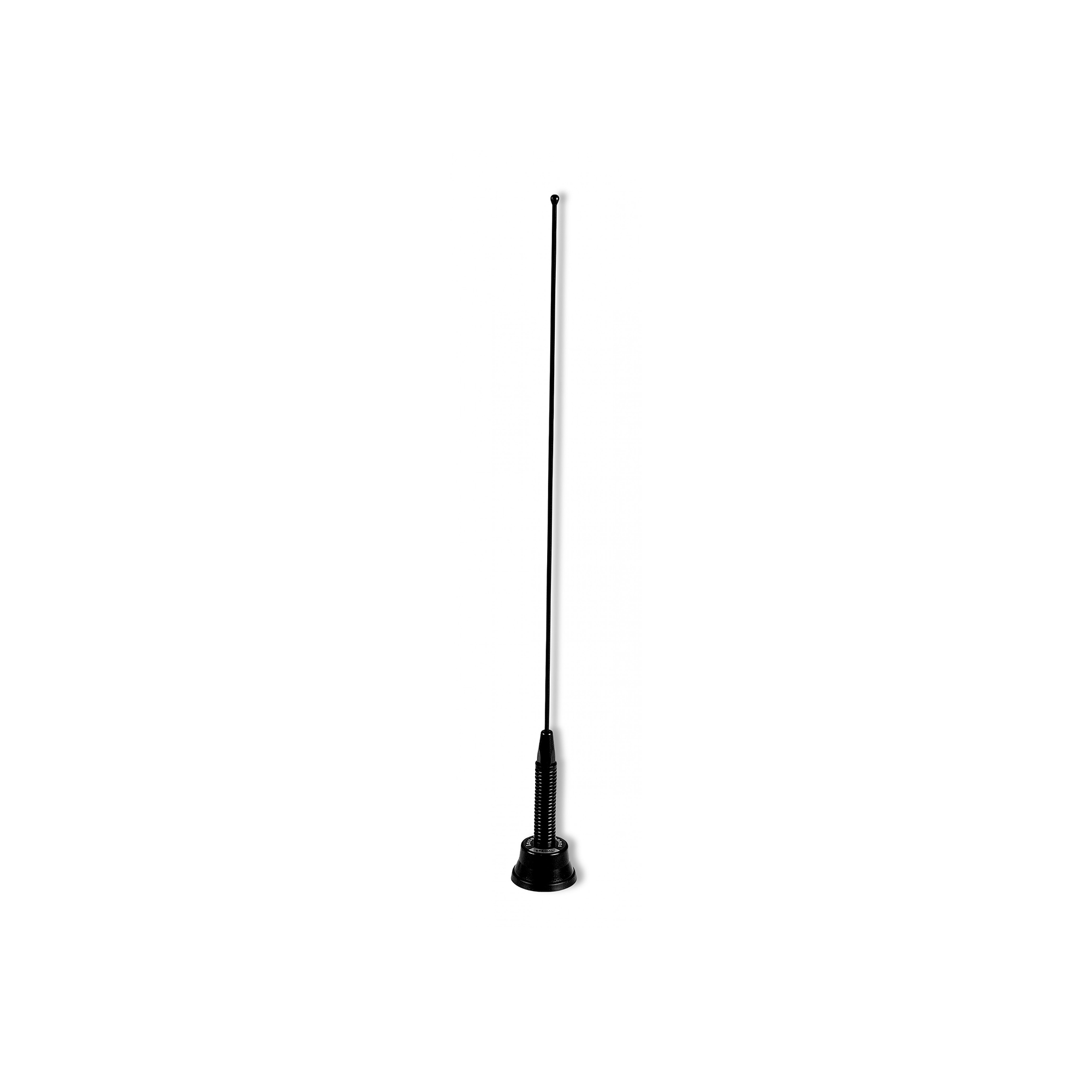 Larsen NMOWBQB 1/4 Wave Antenna with Spring in Black - GPS Central